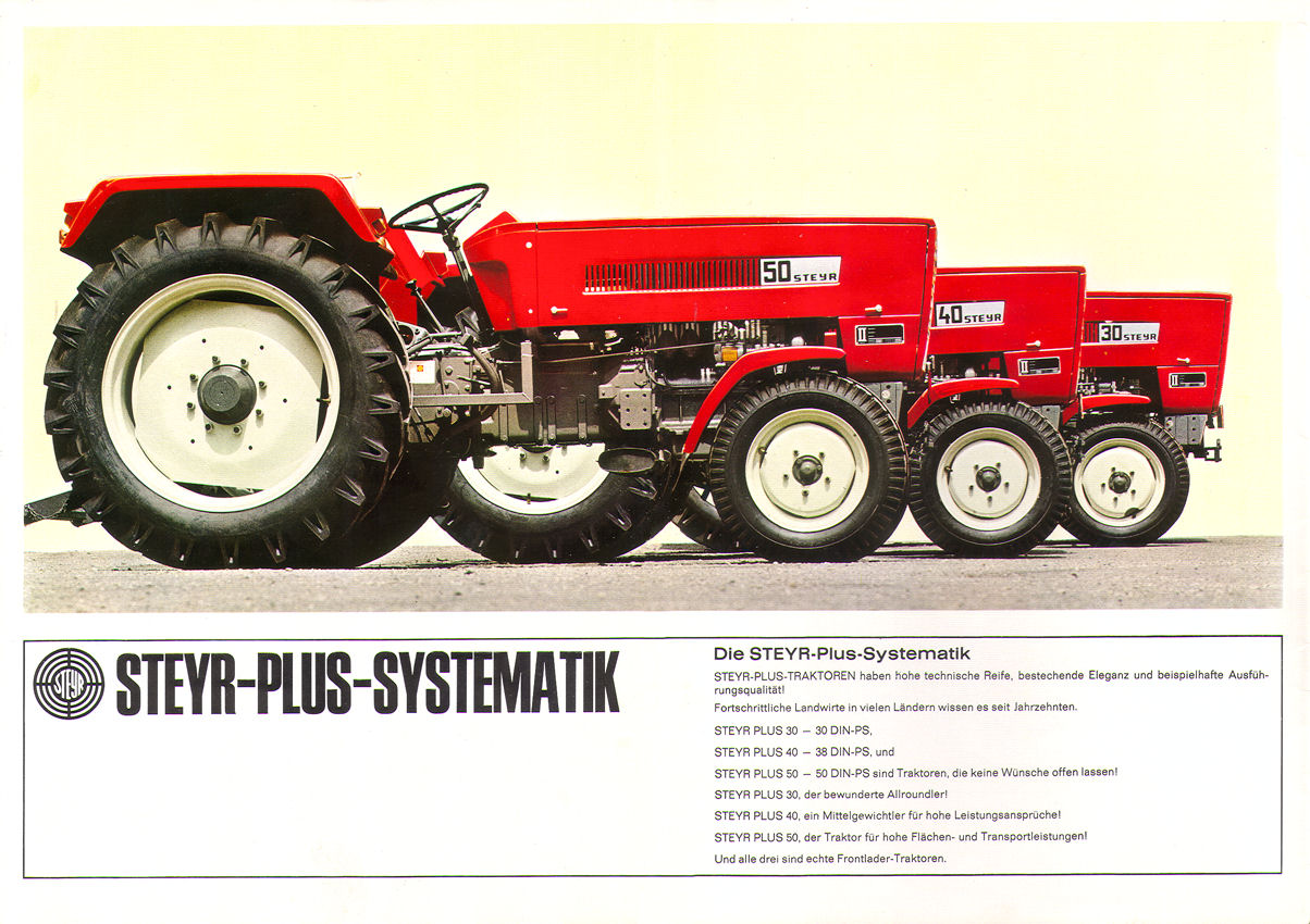 Steyr Traktoren nach 1967 - die Steyr Plus-Reihe und andere